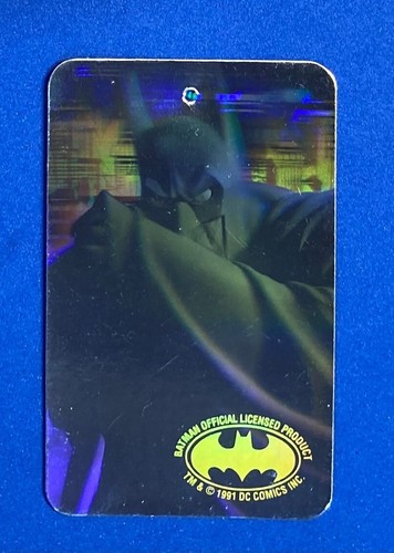 BATMAN HOLOGRAM PROMO CARD INTACT TAG DC SCARCE 1991 READ* | eBay