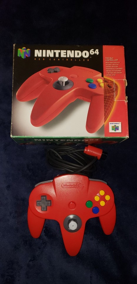 Red Nintendo 64 Controller w/ BOX - Cleaned / Tested / Authentic N64 | eBay
