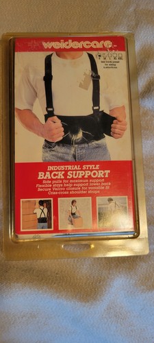 Weider Industrial Style Back Support - Black - Size S (28 - 32 Waist ...