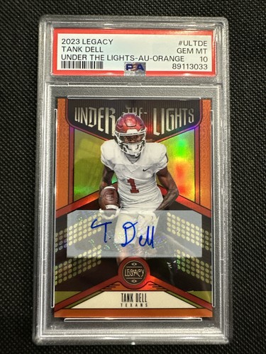 2023 Panini Legacy - Under the Lights Orange Autographs #UL-TDE Tank ...