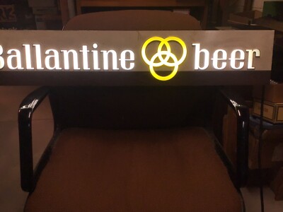Vintage Lighted Beer Sign - Ballantine Beer - WORKS - 37 Inches | eBay