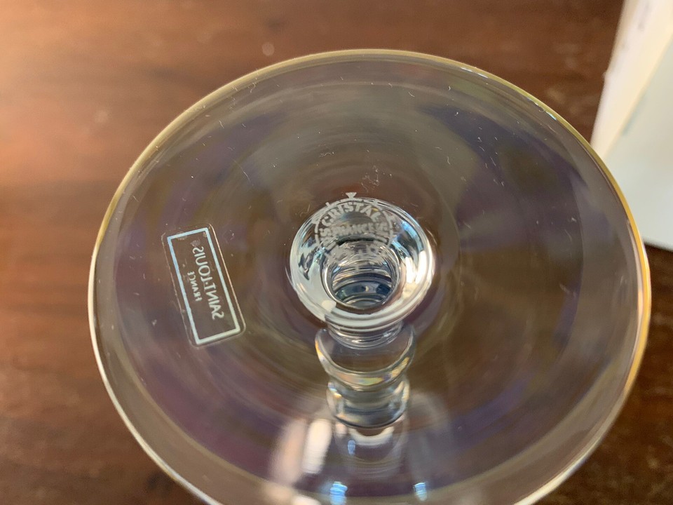 10 Glasses Bordeaux Model Hauteville Crystal Saint Louis (Price per ...