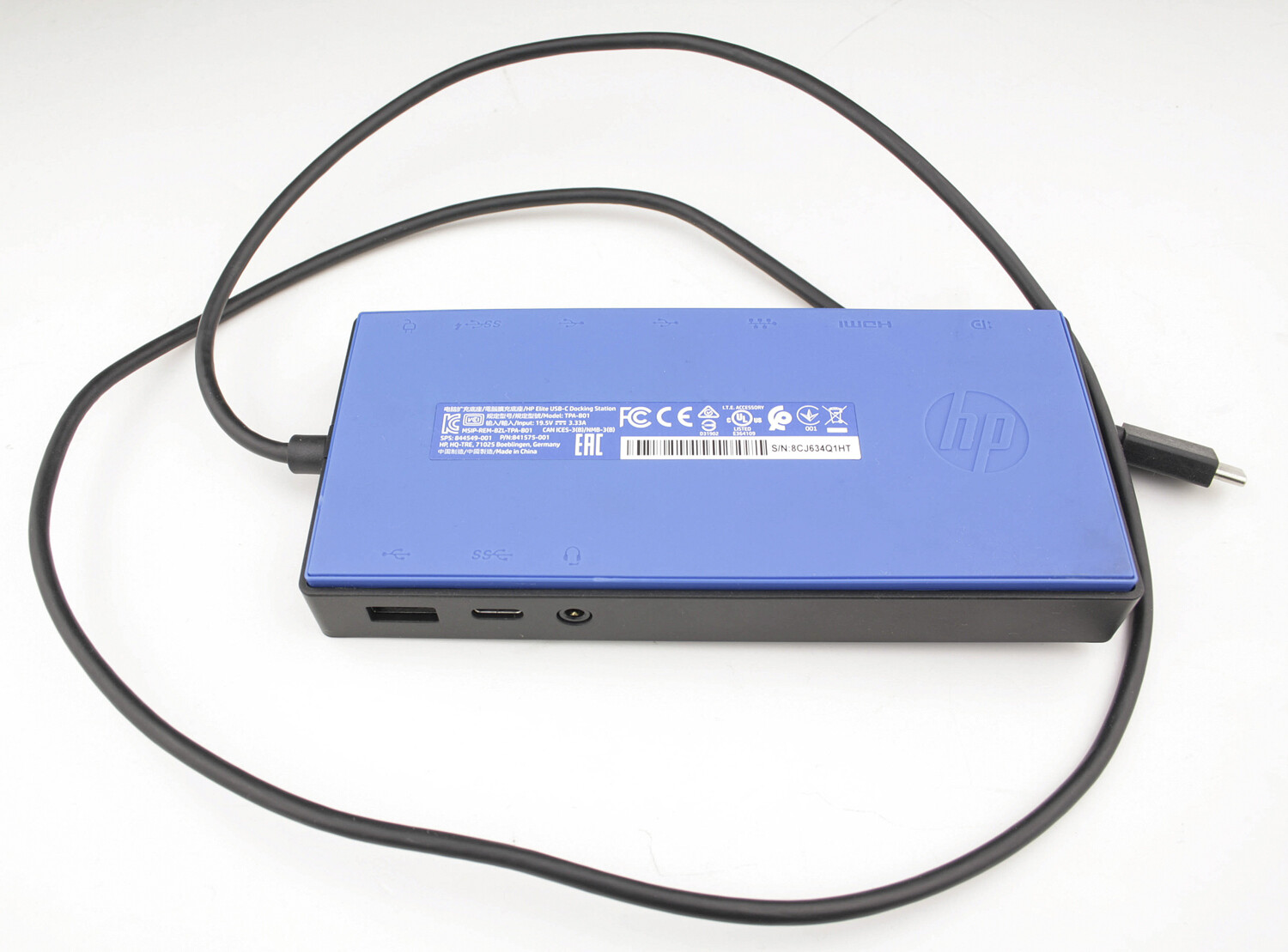 HP Elite USB-C Docking-Station TPA-B01 mit 65W Netzteil | eBay