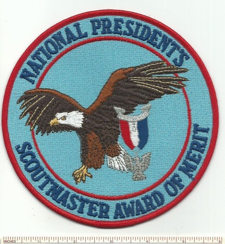 DQ SCOUT BSA JACKET PATCH NATIONAL PRESIDENT'S SCOUTMASTER AWARD OF ...
