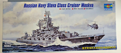 Trumpeter - Slava Class Cruiser Moskva - 1/700 Russian Navy - kit 05720 ...