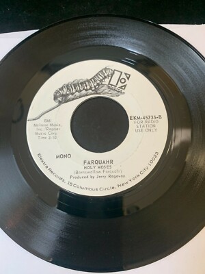 Promo 45 Farquahr "Holy Moses / My Island" Elektra NM | eBay