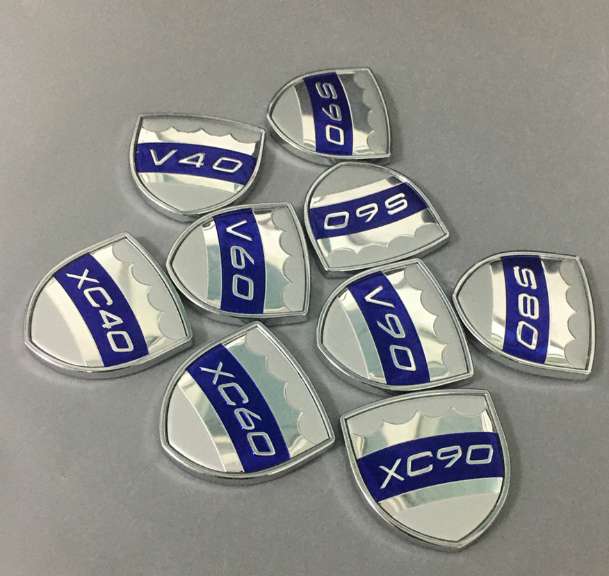 2PCS For VOLVO V90 Boot Rear Trunk Side Emblem Sticker Decal Metal ...