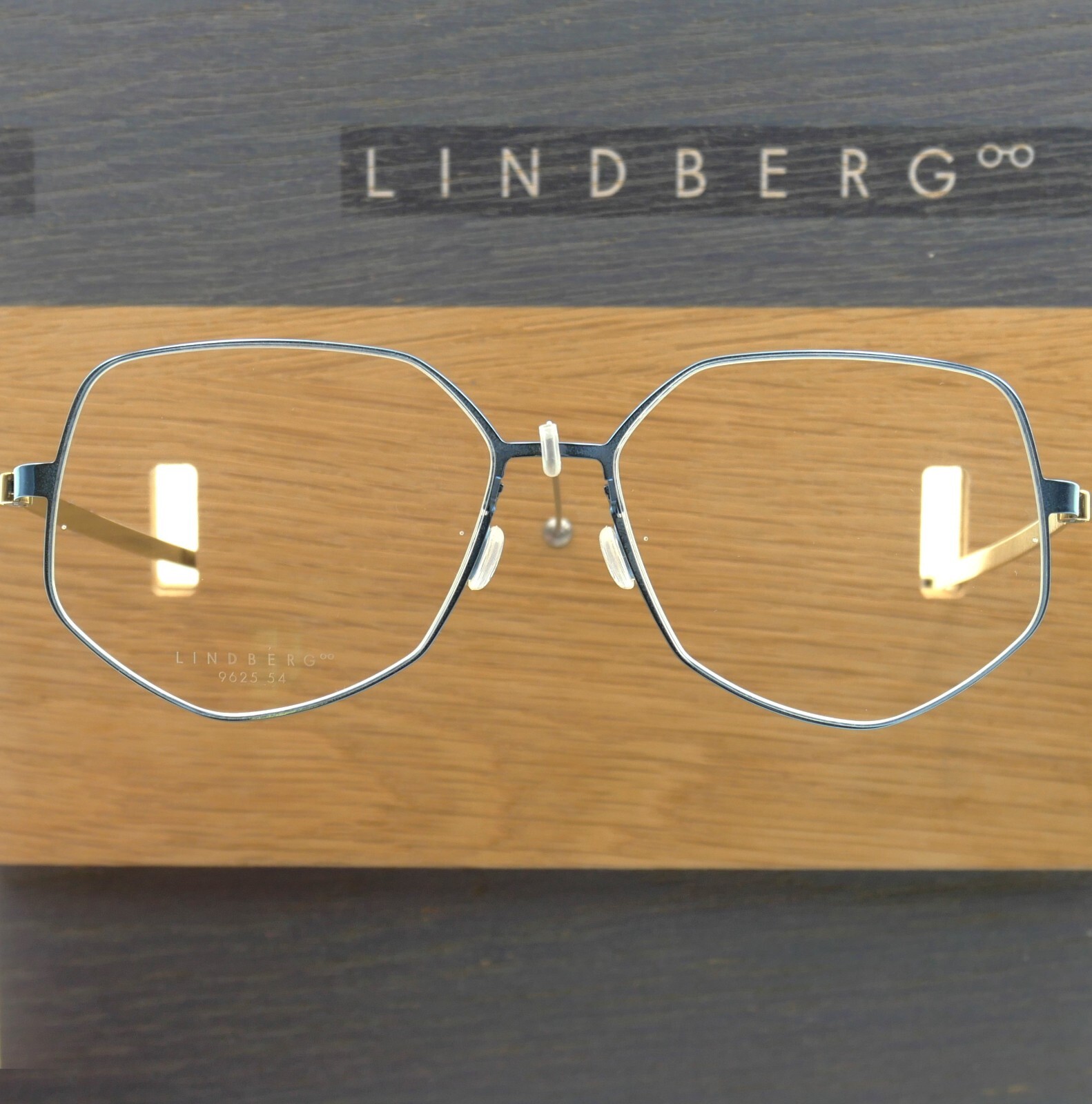 LINDBERG TITANIUM STRIP 9625 54 PGT P25 GEOMETRIC EYEGLASSES SPECTACLE ...