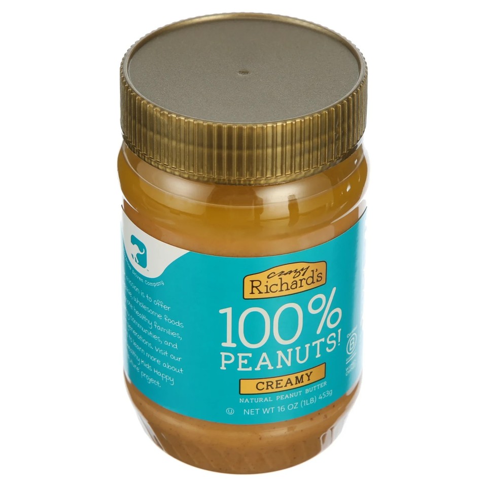 (2 pack) Crazy Richard's All-Natural Creamy Peanut Butter, 16 oz... | eBay