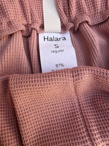 Halara women flex high waisted casual wide leg waffle work pants size S ...