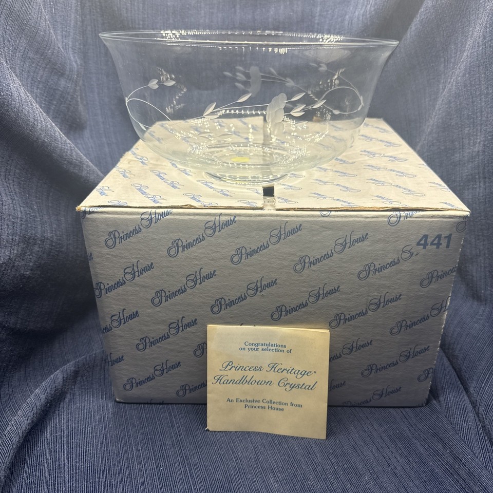 Princess House Heritage Handblown Crystal 10" Revere Bowl # 441 ...