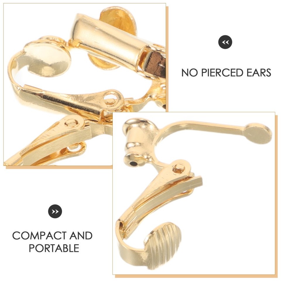 20 Pcs Clip on Earring Findings Clips for Women Earrings Screw Without ...