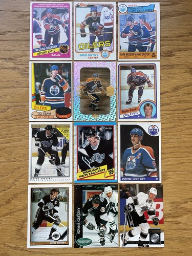 Vintage Wayne Gretzky Hockey Cards - 12 Card Lot - High Grade Potential ...
