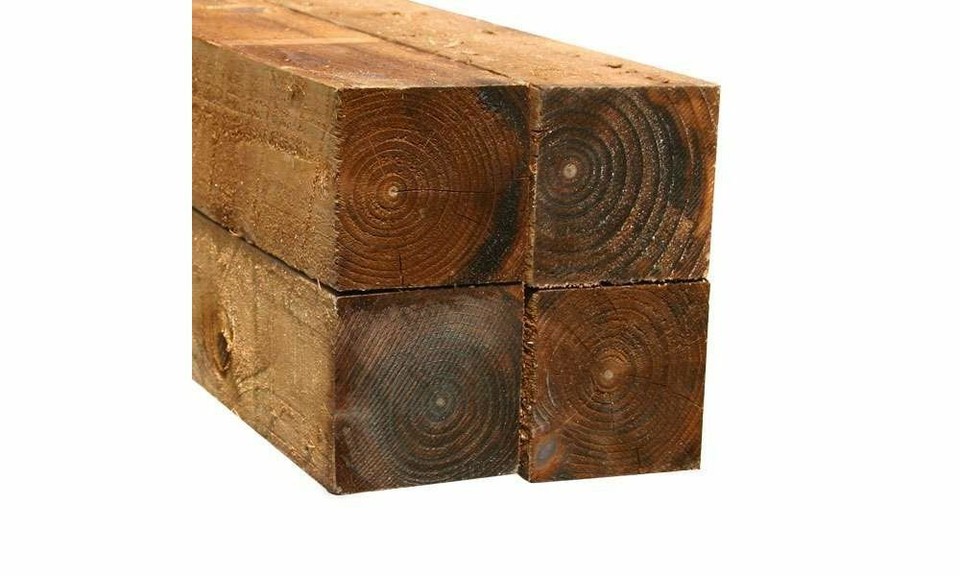 TIMBER WOODEN FENCE POSTS GATE PRESSURE TREATED WOOD POST 75mm 5ft 6ft ...