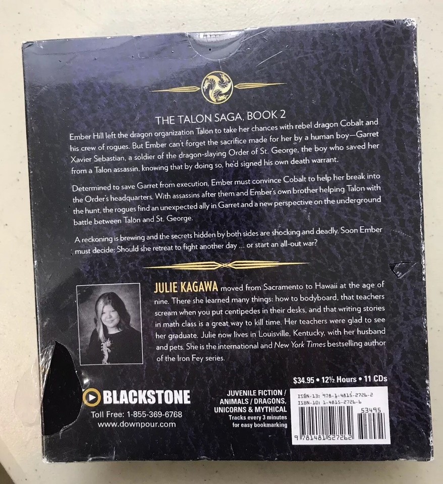 AudioCD (11) *NEW/Sealed JULIE KAGAWA *ROGUE : Talon Saga #2 Unabridged ...