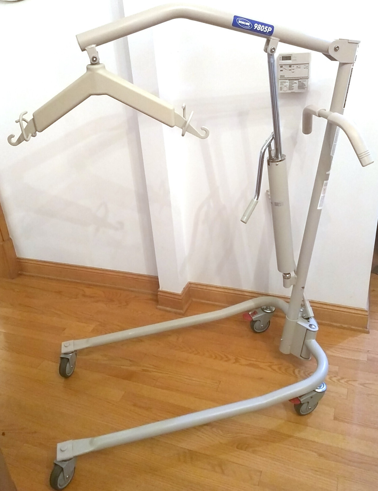 INVACARE 9805 P 450LB HOYER MANUAL HYDRAULIC PATIENT FULL BODY LIFT W ...