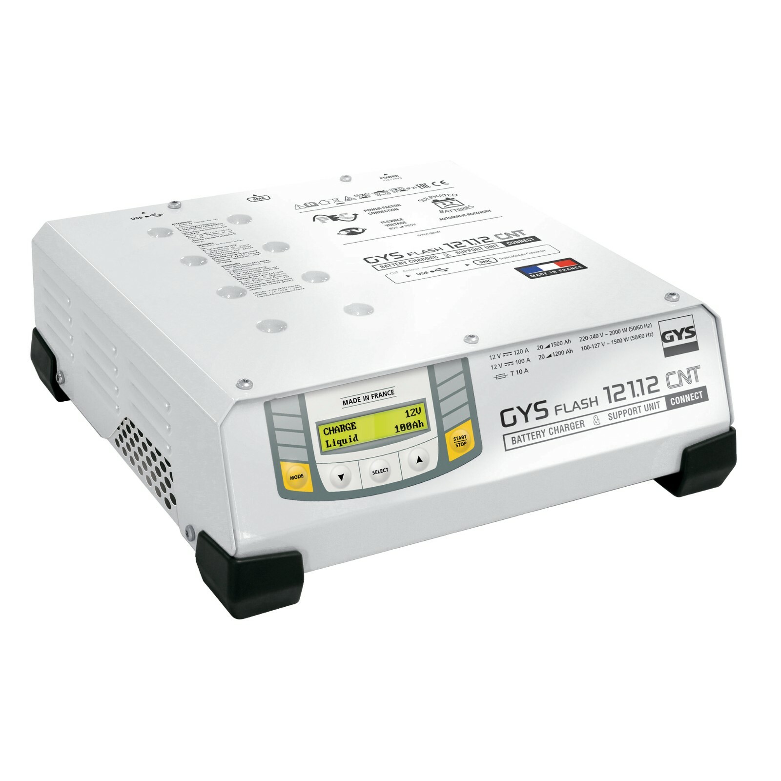 GYSFLASH 121.12 120A BATTERY SUPPORT UNIT WITH CONNECTED TECHNOLOGY AND ...