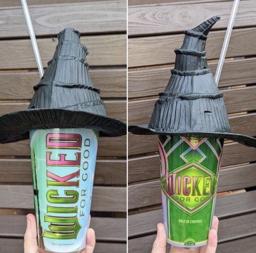 Wicked Cinema Drink Cup with Elphaba Hat Topper Lid (32oz) NEW Cinema ...