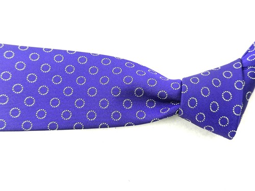 NWOT Anonymous Made in England Drakes Royal Purple Woven Dotted Rings ...