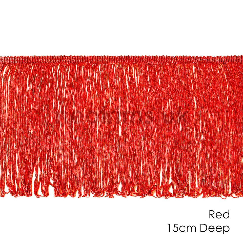 Silky Dress Loop Fringe 15cms Deep Fringing Chainette Trim Curtain,Home ...