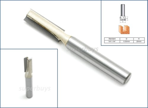 6.35mm Carbide Surface Planing Bottom Cleaning Wood Milling Router ...