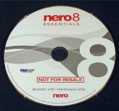 Nero 8 Essentials CD/DVD Brennsoftware + Lizenz für XP/Vista/Windows 7 ...