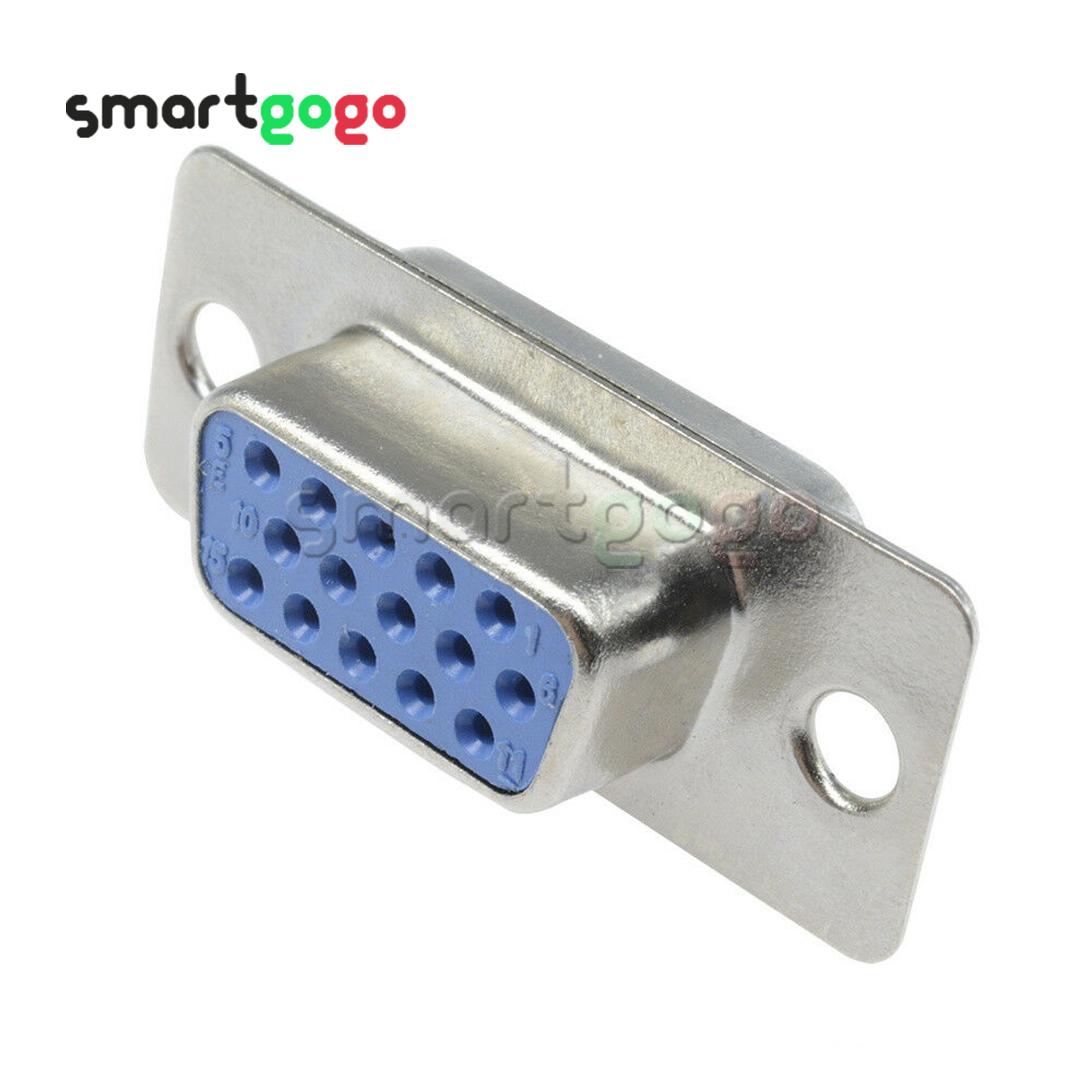 10Pcs DB15 Jack 3 Row 15Pin D-SUB Wire Solder Type DIY Plug Connector ...