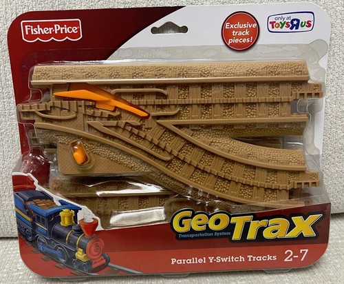 Geotrax Parallel Y-Switch Tracks NEW Fisher Price R9361 Train Track ...