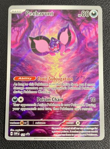 Pecharunt SVP 129 Black Star Promo Holo Rare Pokemon TCG Card NM | eBay
