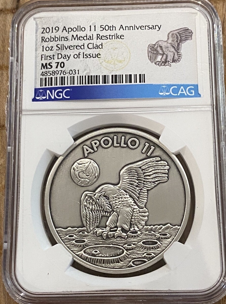 Apollo 11 Silver Medal Medal Apollo 11 (Armstrong Collins And