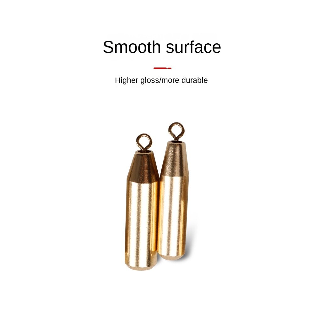 Copper Alloy Brass Sinker 1.8g 3.5g 5g 7g 10g 12g Hook Connector ...