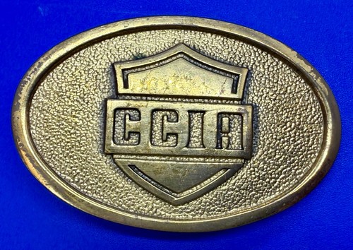 CCIA Company Shield Logo? Vintage 1978 Solid Brass Belt Buckle | eBay