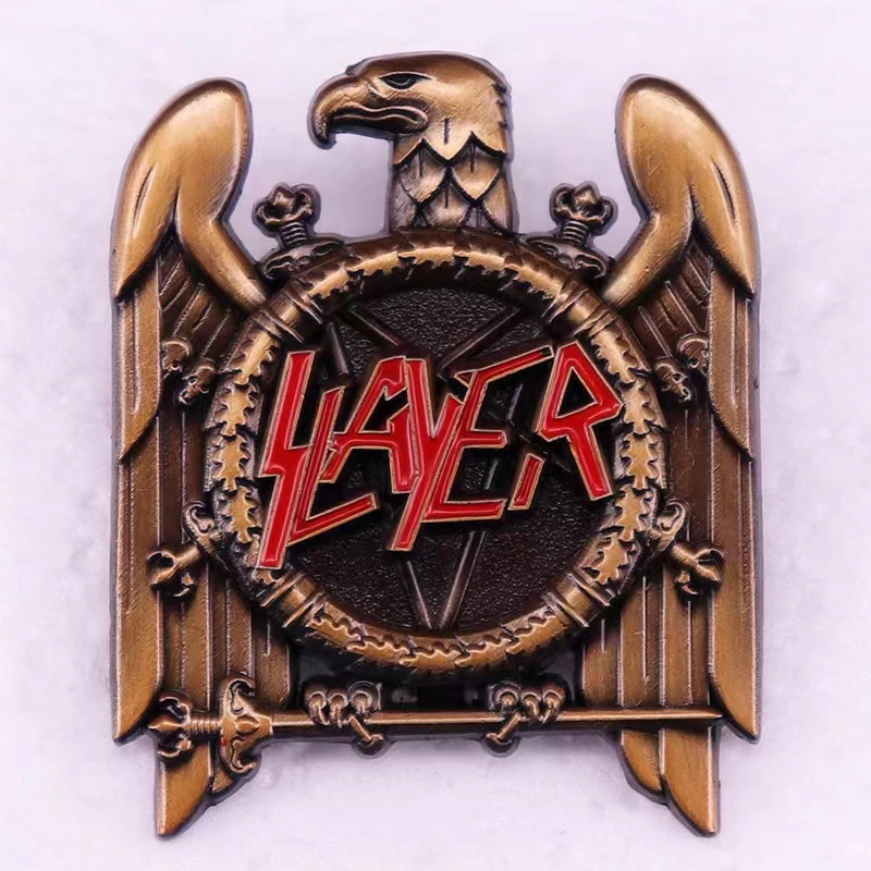 Metal Slayer Logos Slayer Band Patch With Skeleton In A Helmet