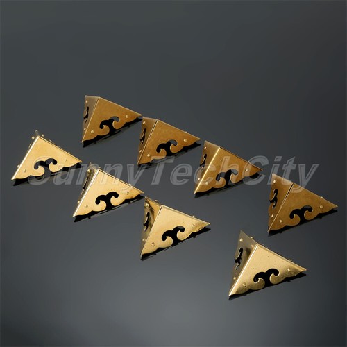 4x Retro Box Edge Corner Protectors Chest Corner Brakcets Guards ...