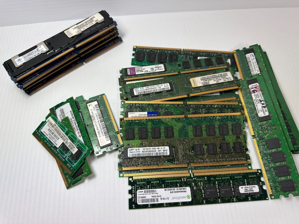 1LB DDR2 RAM Gold Recovery / Scrap Computer PCB IBM Server Laptop | eBay