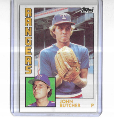 1984 Topps #299 John Butcher Texas Rangers | eBay