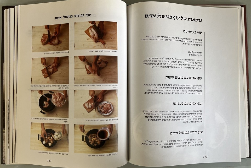 Hebrew Cookbook Yisrael Aharoni ישראל אהרוני Chinese Cooking Hardcover ...