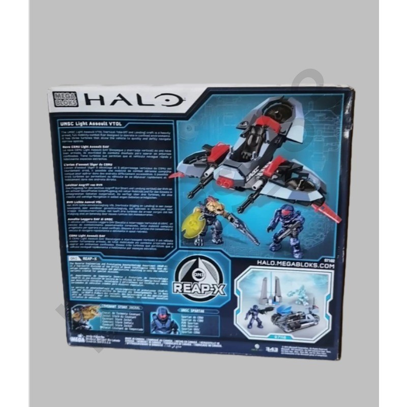 Mega Bloks Construx Halo 97102 UNSC Light Assault Vtol Building Block ...