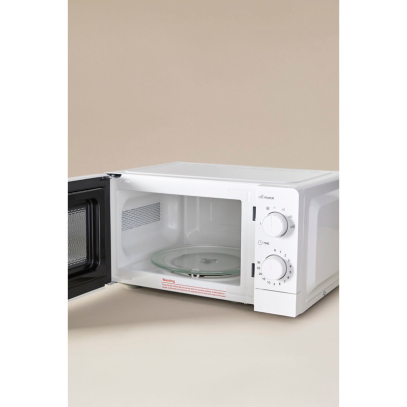 Manual Microwave 700W 17L White Compact with Defrost & Timer | eBay UK