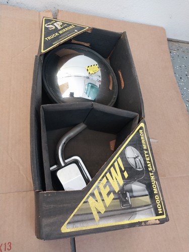 Sure Plus 875 Hood Mount Blind Spot Safety Mirror Assembly w/ #580 Head ...