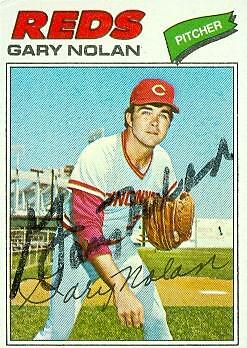 Gary Nolan autographed Baseball Card (Cincinnati Reds) 1977 Topps #121 ...