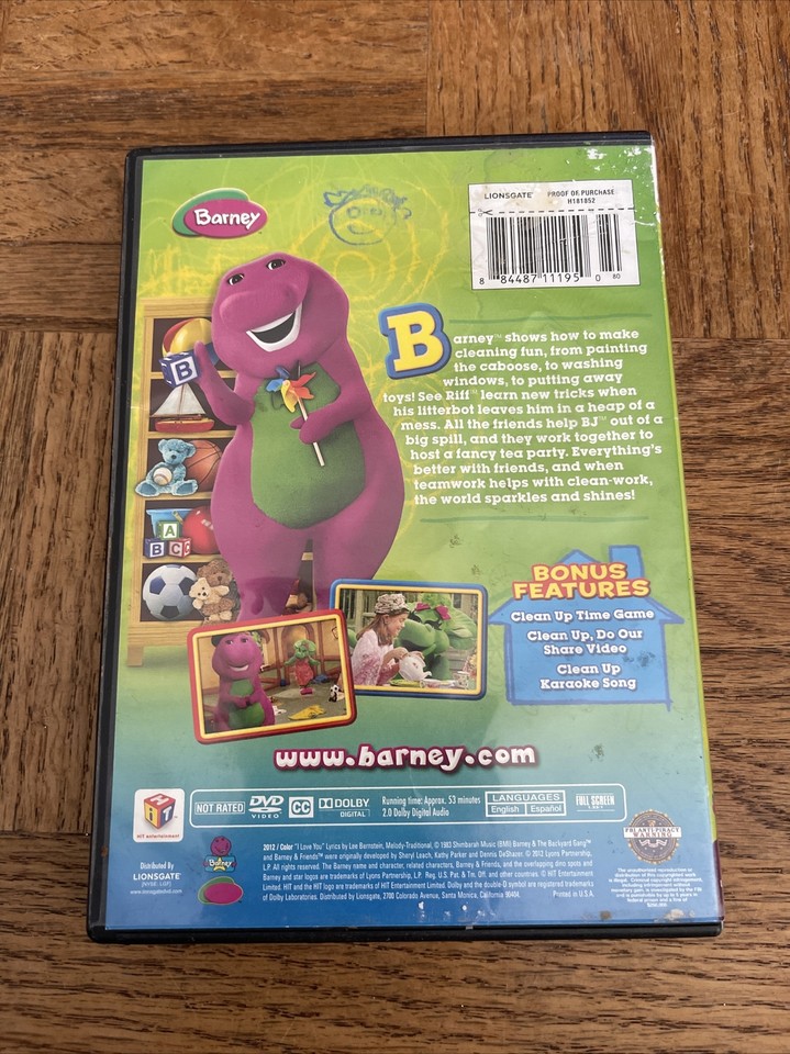Barney Clean Up Clean Up DVD 884487111950| eBay