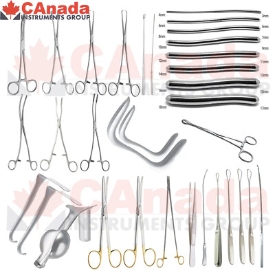 33 Pieces Dilation and Curettage (D&C) Set Gynecology Surgical ...