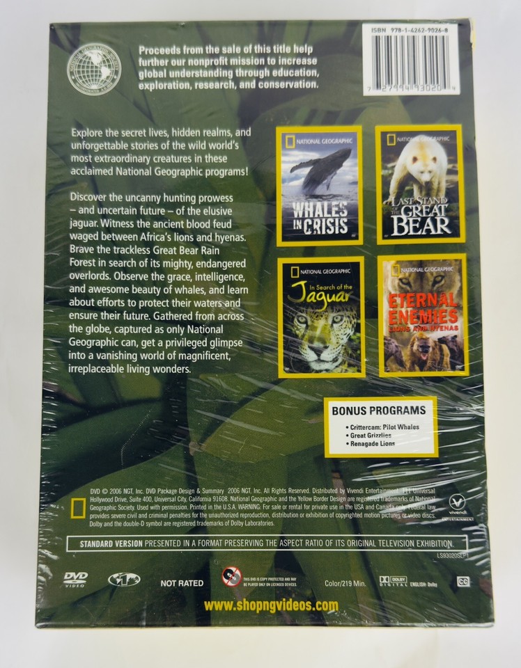 National Geographic Wildlife Box Set (DVD) 2006 Brand New Sealed ...