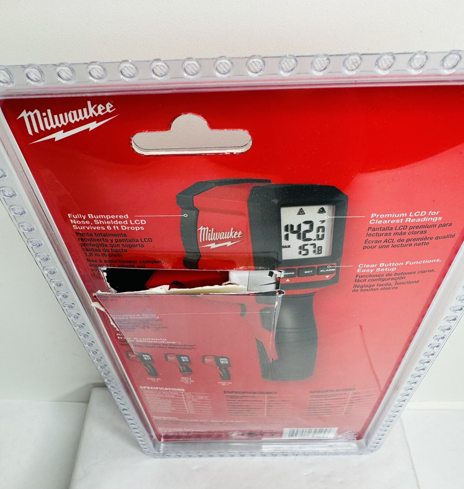 Milwaukee 2267-20 Laser Temperature Gun Infrared 10 1 Thermometer for ...