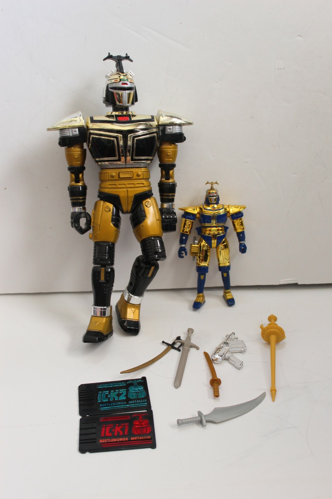 Vintage 90’s Beetleborgs Bandai Figure Lot Of 2 Action Figures +Cards ...