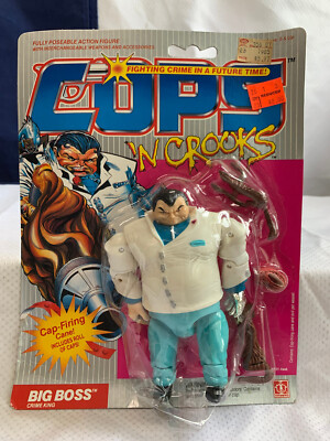 1988 Hasbro COPS 'N Crooks "BIG BOSS" Action Figure in Sealed Blister ...