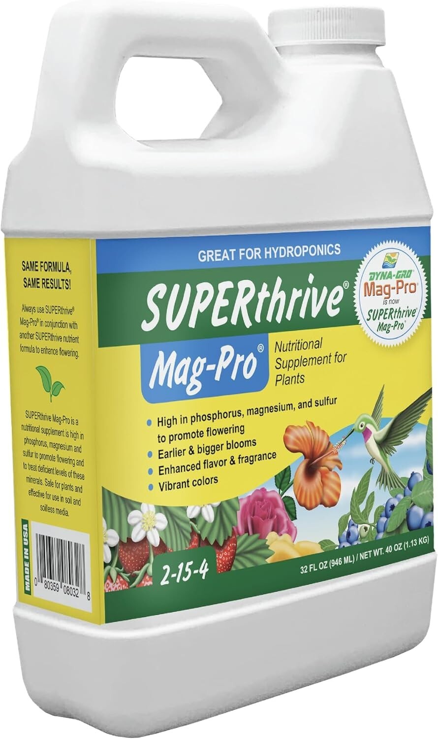 Dyna Gro Mag Pro 2-15-4 32 oz. Superthrive Quart Liquid Plant Food | eBay