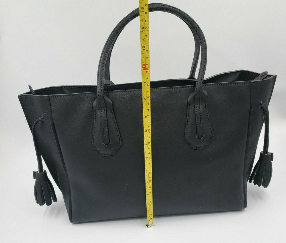 LONGCHAMP Large Penelope Arty Purple Amethyst Leather Satchel Tote ...