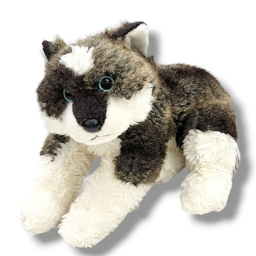 Ty 2006 Beanie Classic Plush Thunder Wolf Husky Blue Eyes Stuffed ...